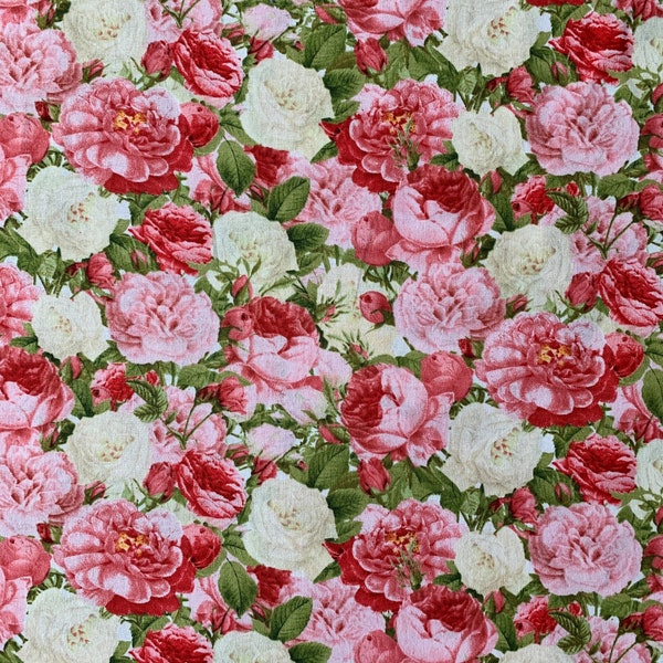 Vintage Rose Fabric - Etsy