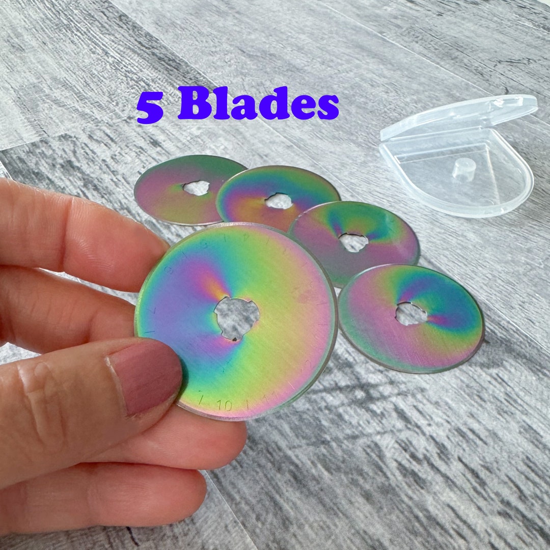 45mm Rotary Cutting Blades, 5-pack Titanium Coated Sharp Blades - Etsy