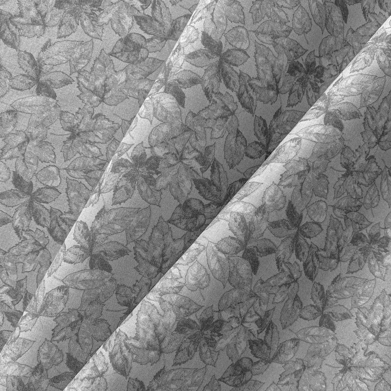 Gray Leaf Fabric - Etsy