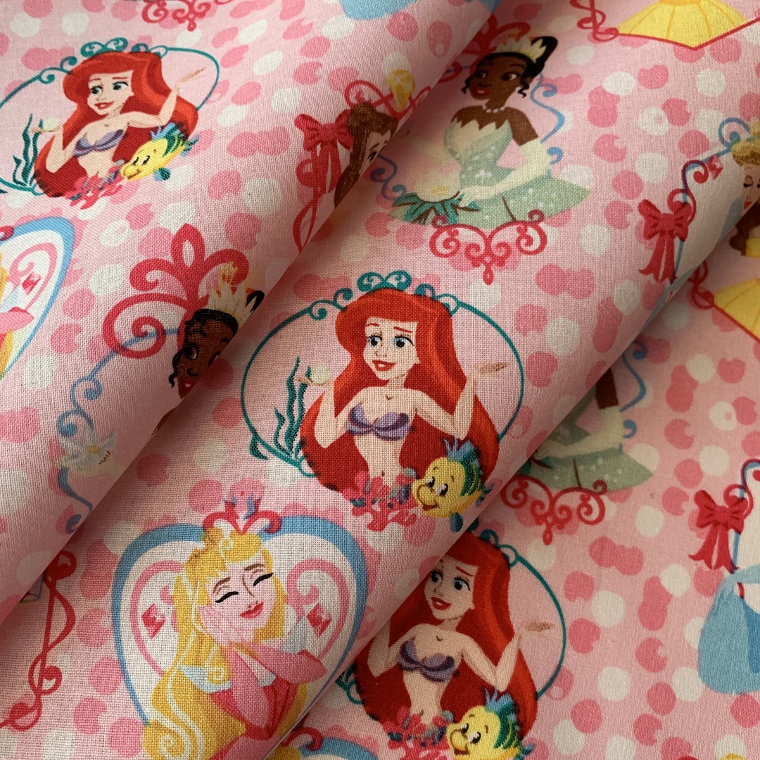 Disney Princess Gem Frames 100% Cotton Fabric by Disney - Etsy