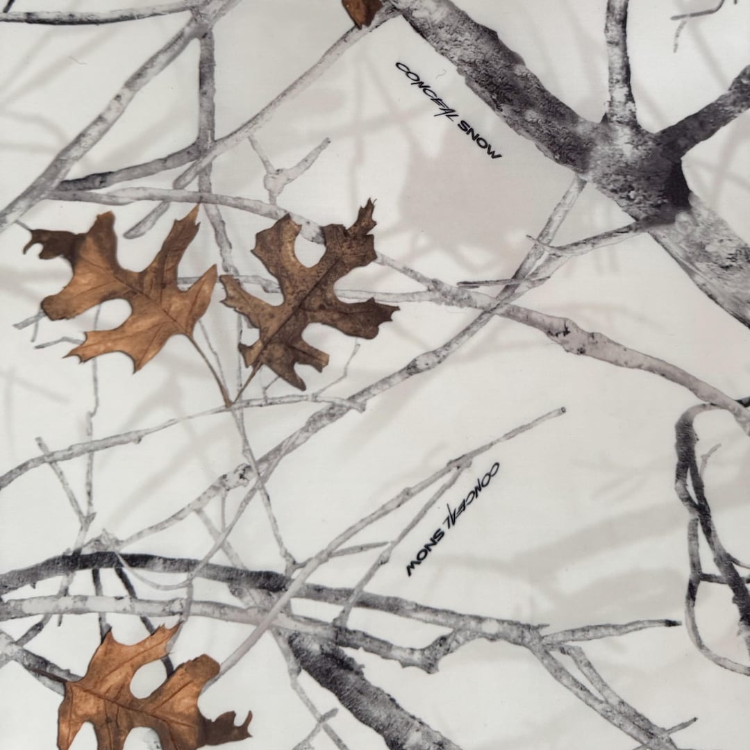60" True Timber Camo Fabric, Conceal Snow Camouflage Cotton/poly Blend ...