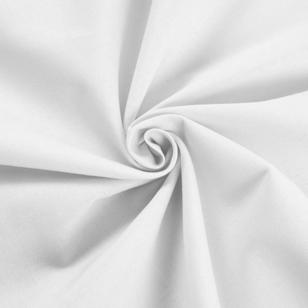 White Cotton Fabric - Etsy