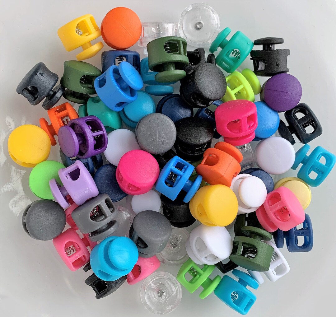 Colorful Toggle Cord Locks, Spring Loaded, 5mm Hole - Etsy