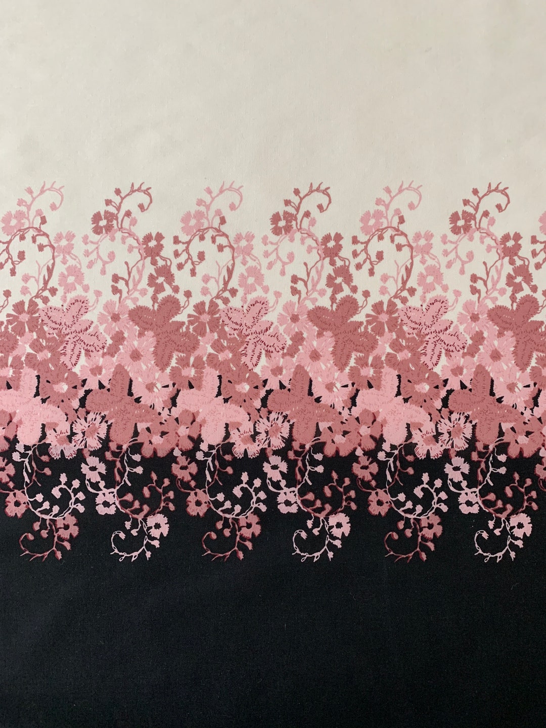 56" Wide Cotton Batiste Fabric, Double Border Print Cotton Fabric ...