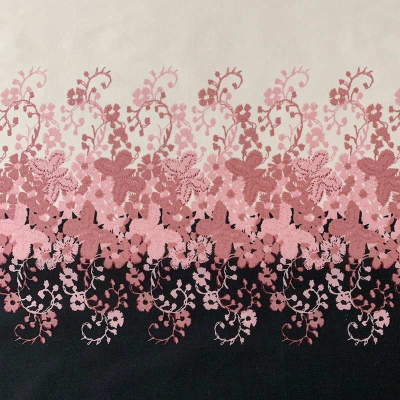 Border Print Skirt - Etsy