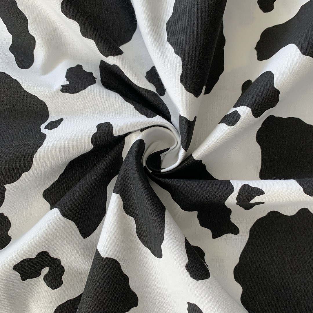 Cow Print 100% Cotton Fabric, 1st Quality Cotton Quilting Fabric ...