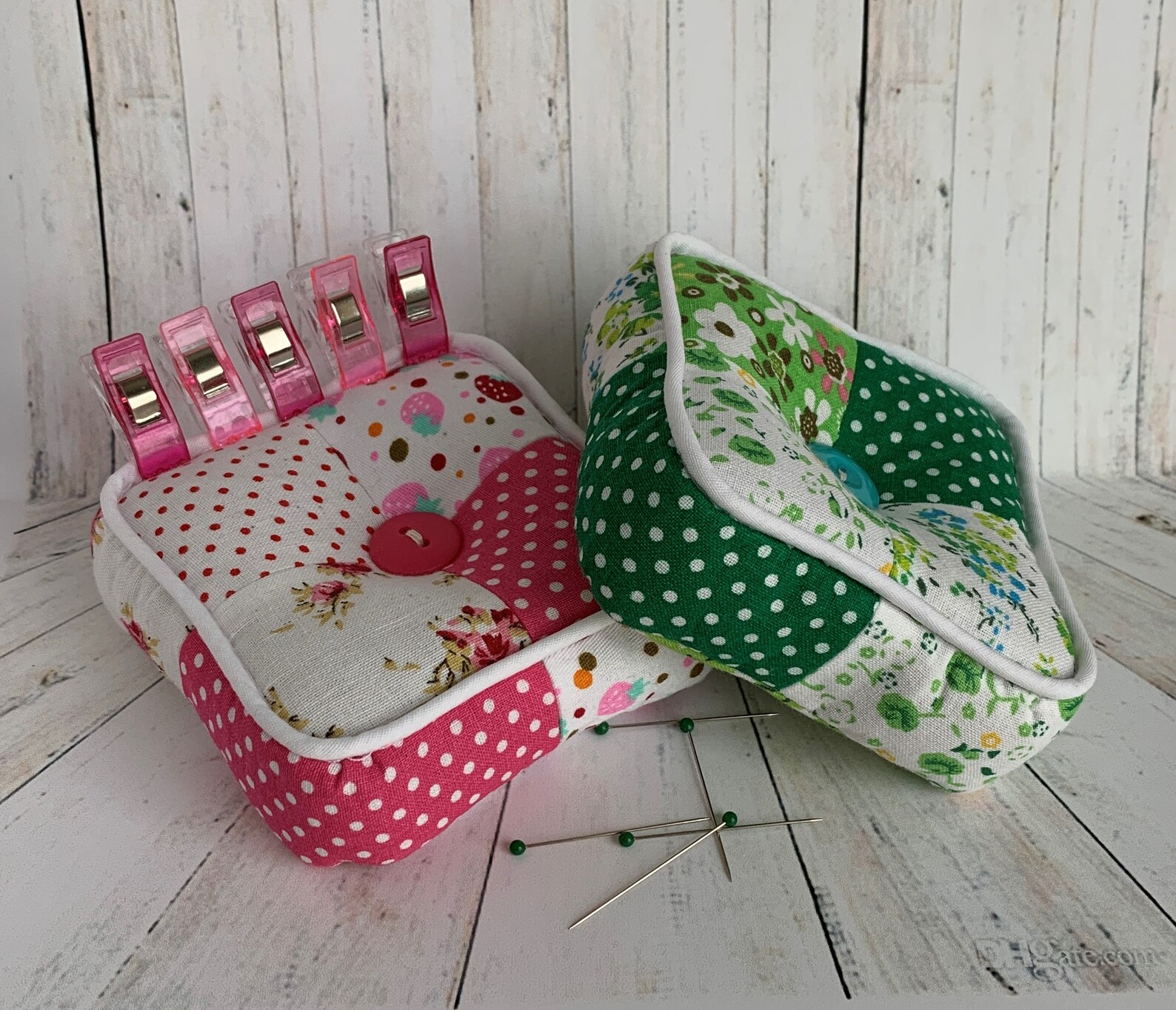 Clip & Pin Cushion Sewing Pattern, Patchwork Design (PDF Pattern) - Etsy