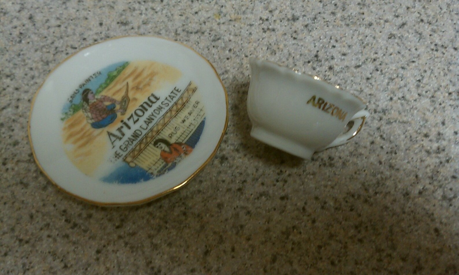 Souvenir Miniature Arizona Teacup and Saucer Souvenir - Etsy