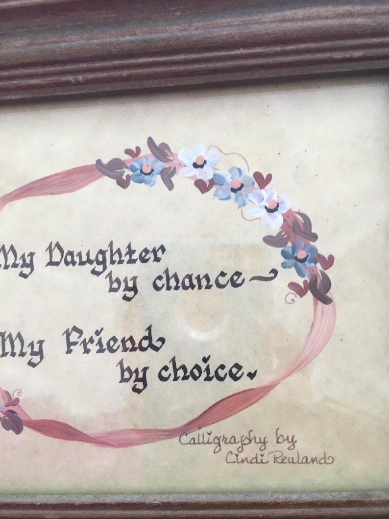 Gift for Daughter Daughter Appreciation Hand Calligraphied | Etsy