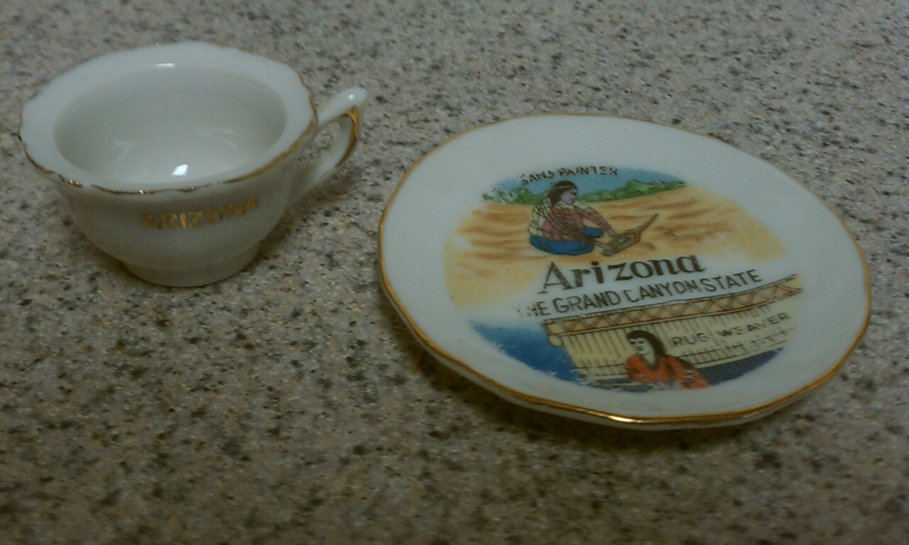 Souvenir Miniature Arizona Teacup and Saucer Souvenir - Etsy