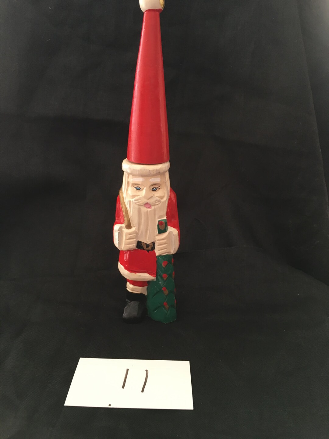 Vintage Santa Claus Candle Holder, Santa Candlestick Holder, Holiday ...