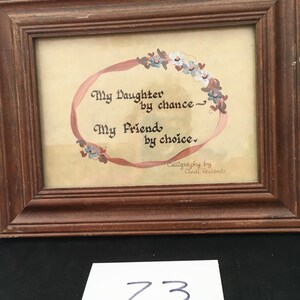 Gift for Daughter Daughter Appreciation Hand Calligraphied | Etsy