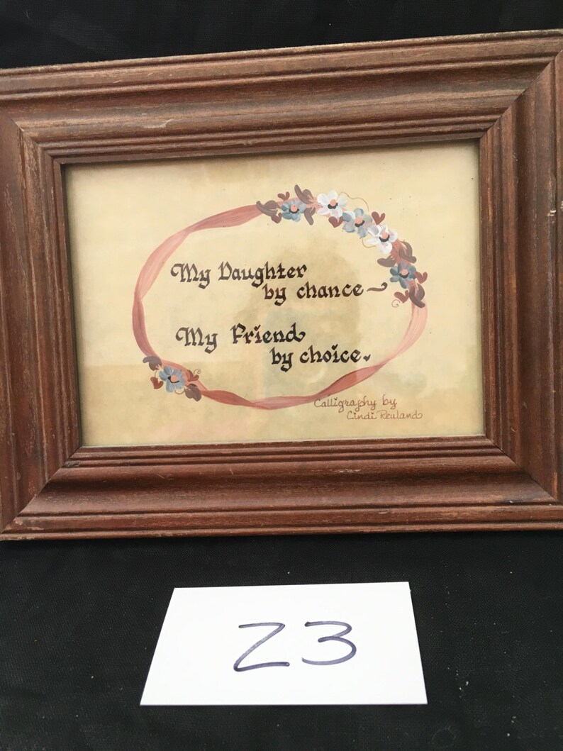 Gift for Daughter Daughter Appreciation Hand Calligraphied | Etsy