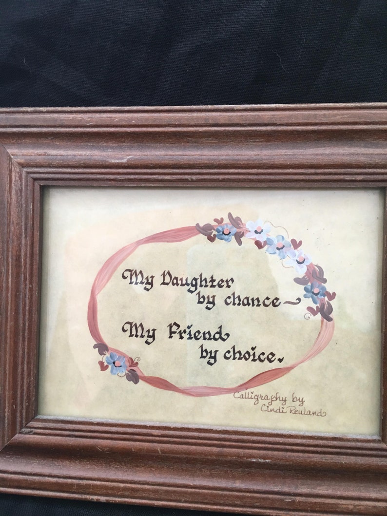 Gift for Daughter Daughter Appreciation Hand Calligraphied | Etsy