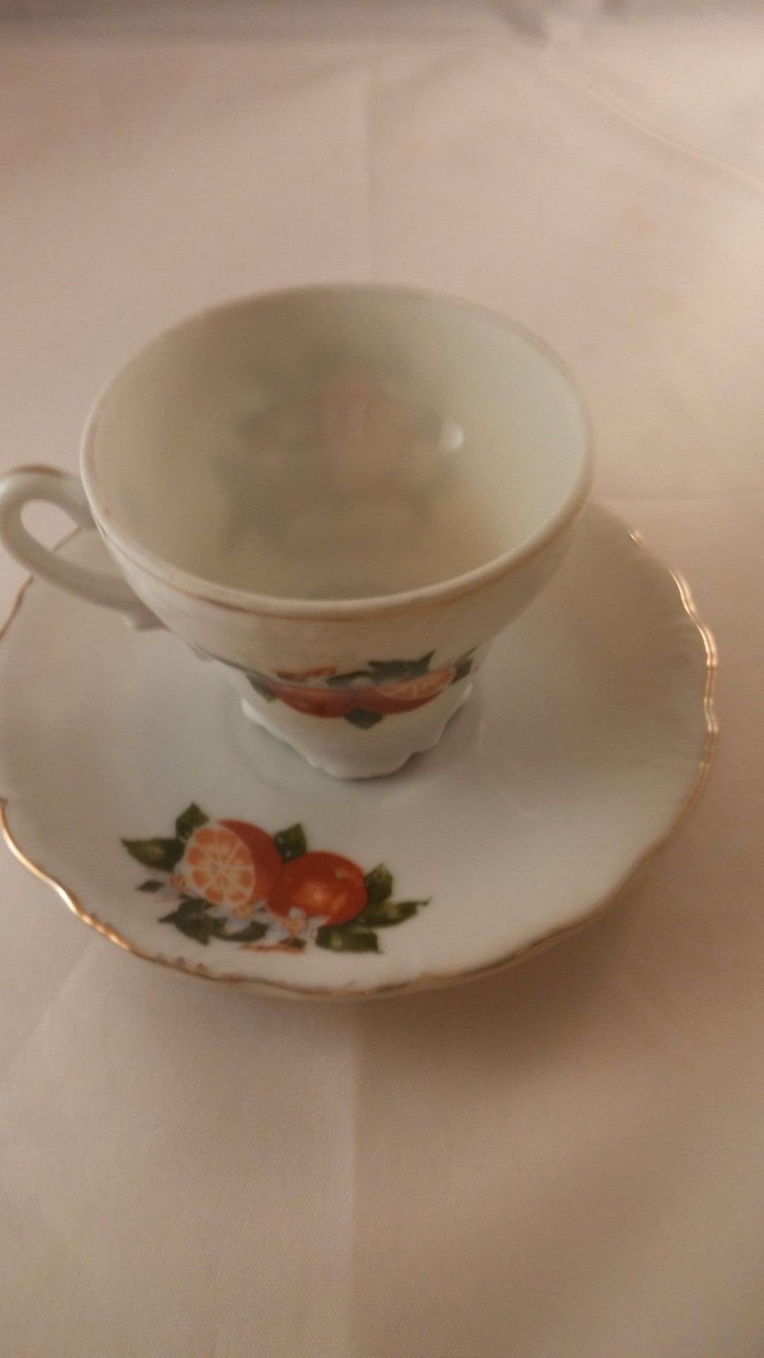 Souvenir Teacup-florida Oranges Mini Teacup and Saucer Souvenir Tourist ...