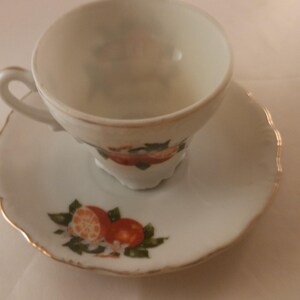 Souvenir Teacup-florida Oranges Mini Teacup and Saucer Souvenir Tourist ...