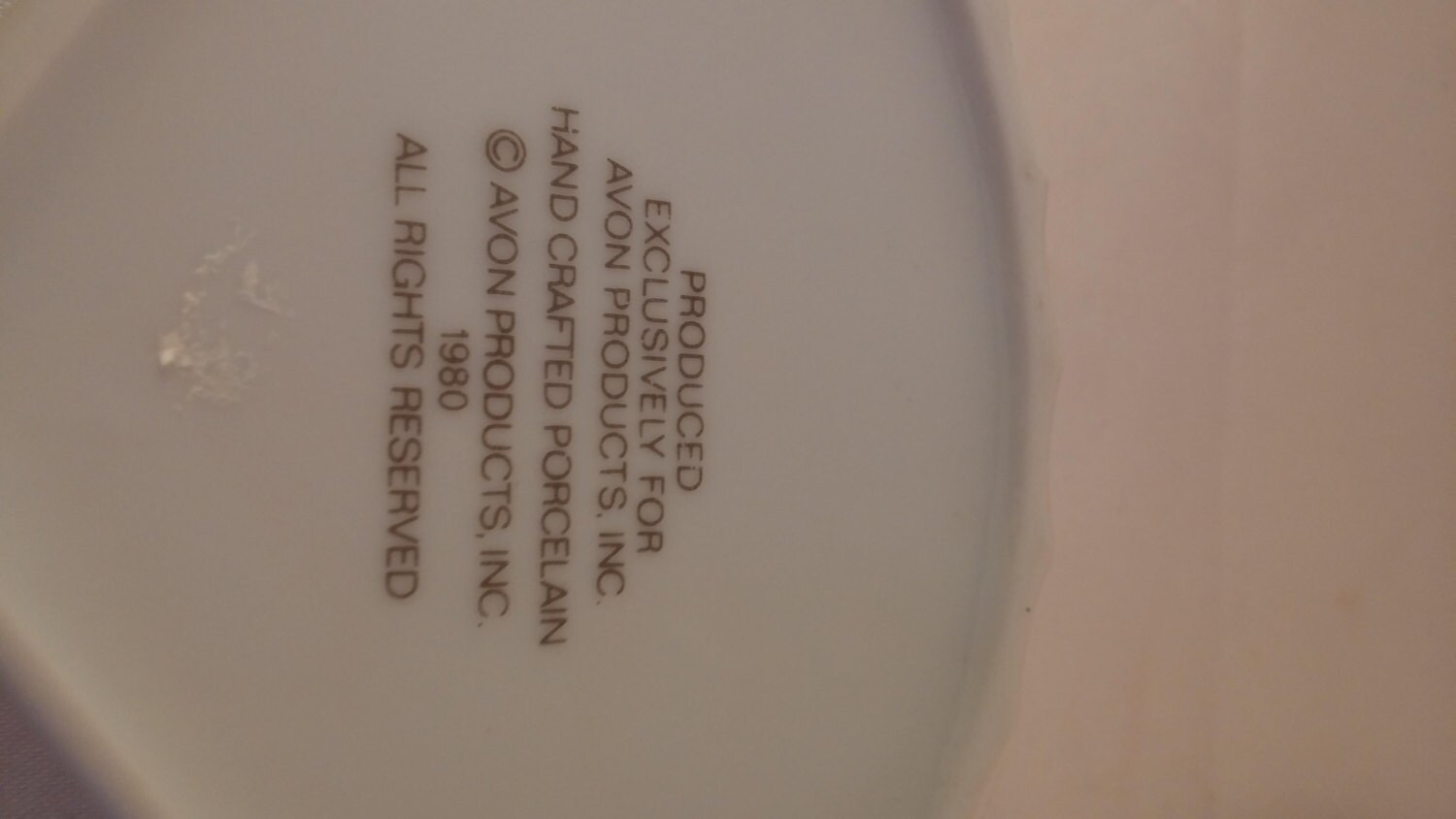 Avon Ceramic Porcelain Dish Fan Shape Butterfly and Flower, Porcelain ...