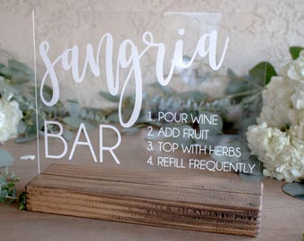 Sangria sign | Etsy