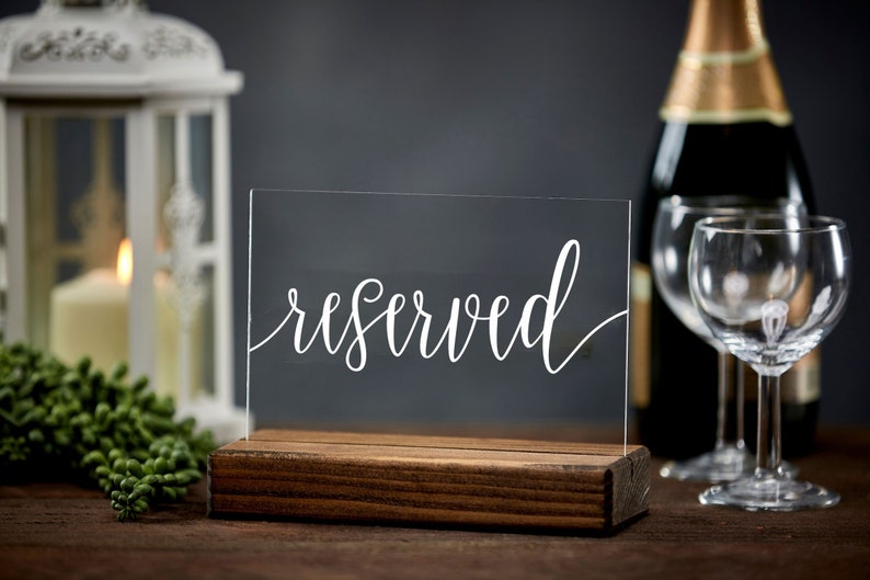 Reserved Sign Reserved Table Sign Table Signs Wedding Signs - Etsy