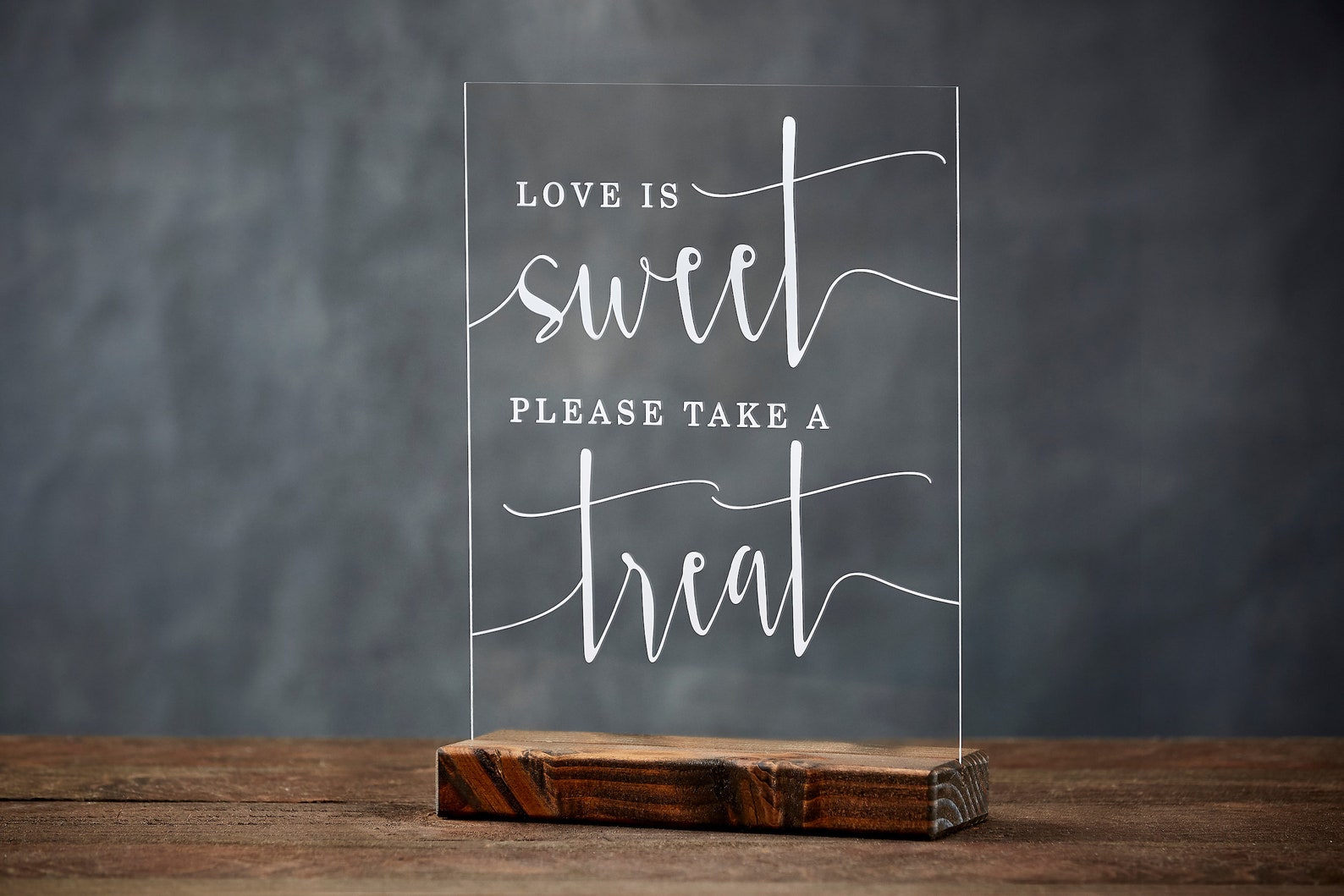 Love Is Sweet Sign Candy Bar Sign Dessert Sign Acrylic | Etsy