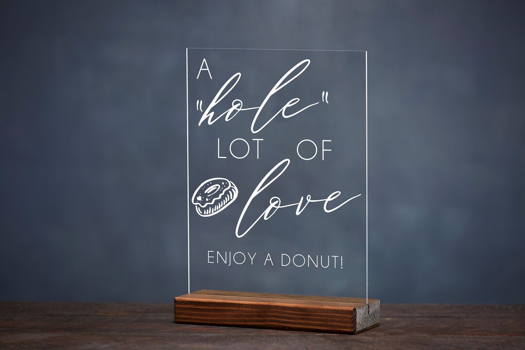 Donut Sign, Donut Wall Wedding, Donut Wall Sign, Dessert Table Sign ...