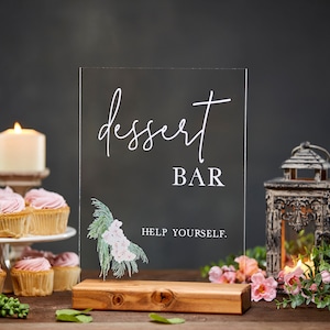 Dessert Table Decor Dessert Table Sign Dessert Sign Acrylic - Etsy