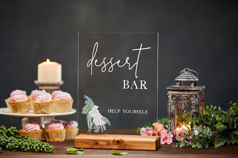 Dessert Table Decor Dessert Table Sign Dessert Sign Acrylic - Etsy