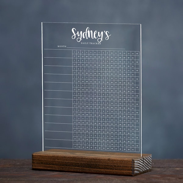 Habit Tracker Erase Board - Etsy