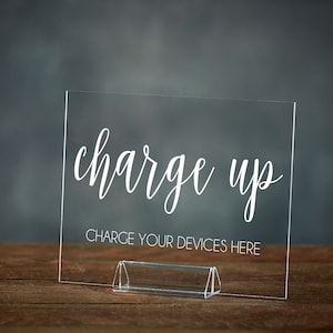 Device Charging Station Wedding Charging Bar Sign Charging - Etsy