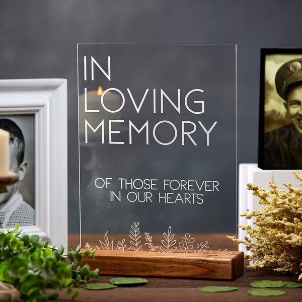 In Loving Memory Wedding Sign - Etsy