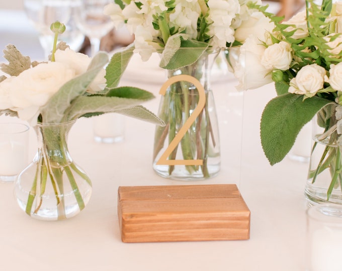 Clear Acrylic Table Numbers, Lucite Table Signs - Etsy