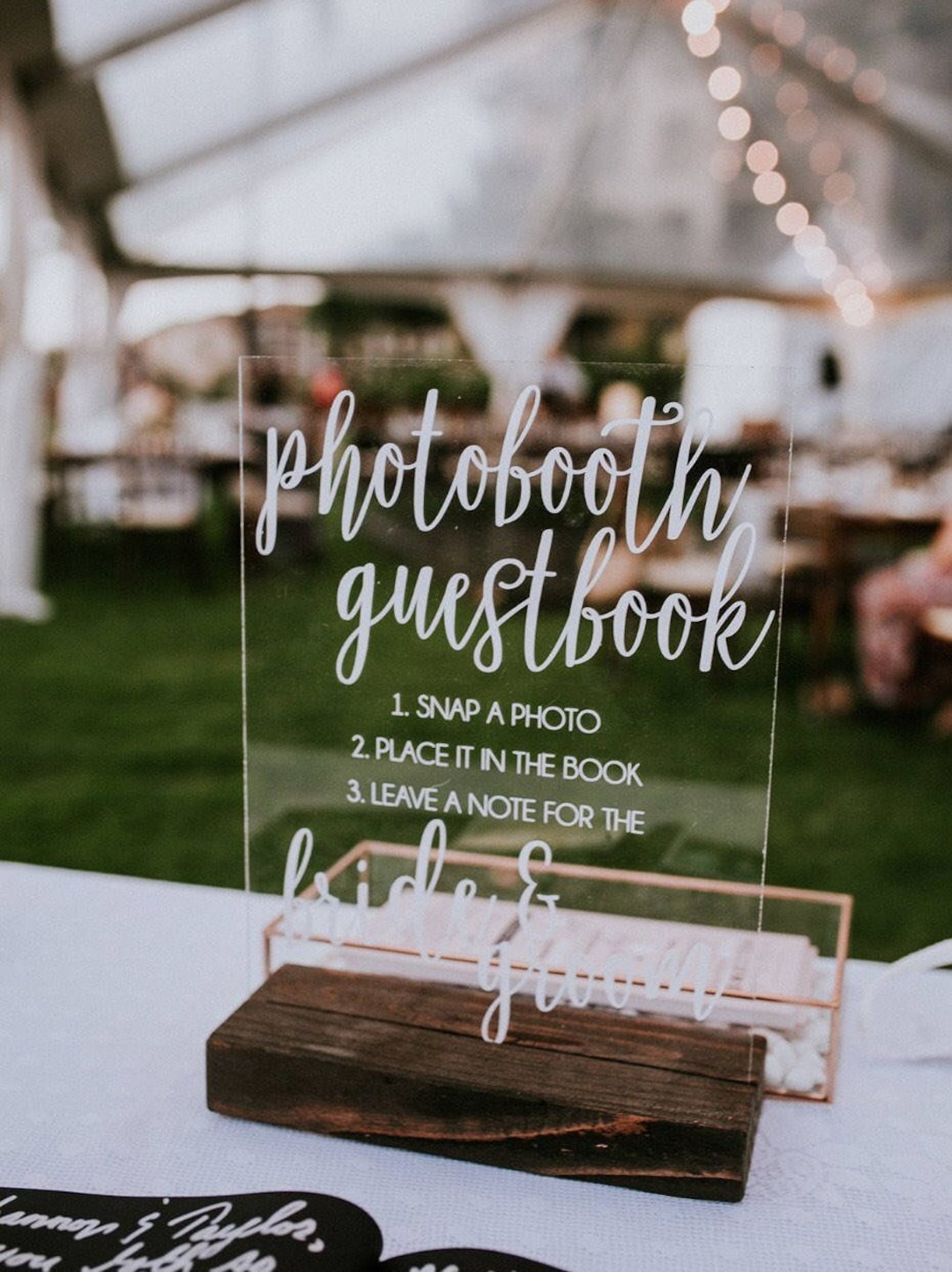 Photo Guestbook Sign Instant Photo Guestbook Sign Photo Booth Guest ...