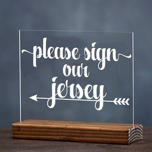 Jersey Guest Book Sign Jersey Guestbook Sign Please Sign Our Jersey ...
