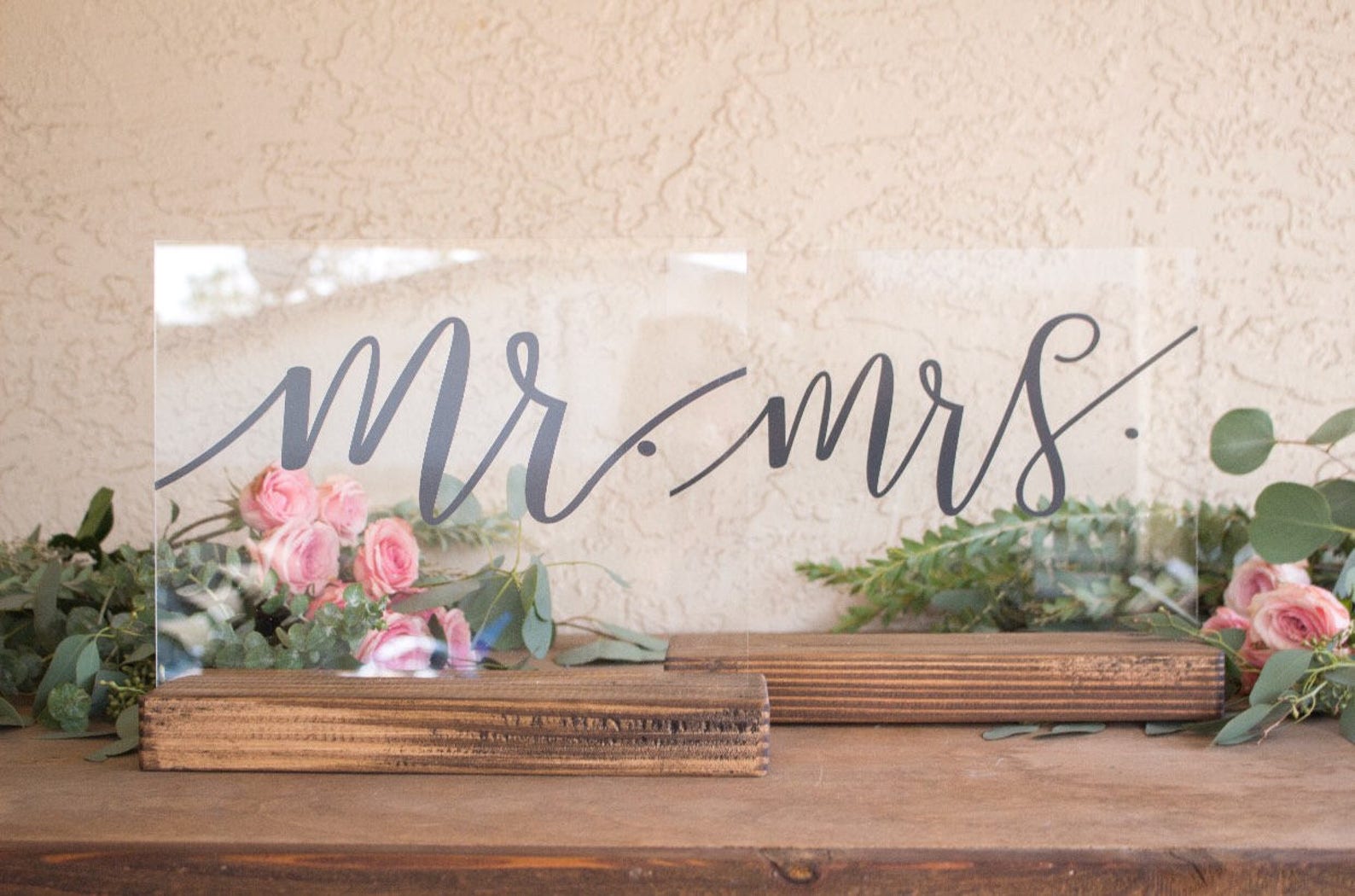 Mr and Mrs Table Signs Mrs Sign Mr Sign Head Table Signs - Etsy