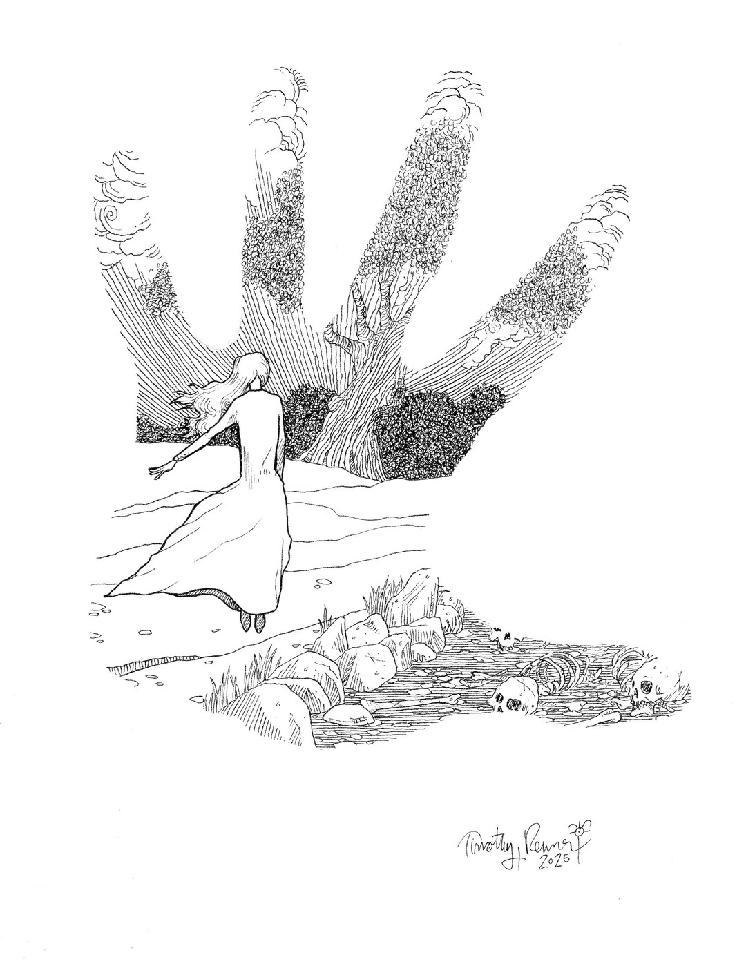 Hand of the Banshee – Original Illustration by Timothy Renner – Fae ...