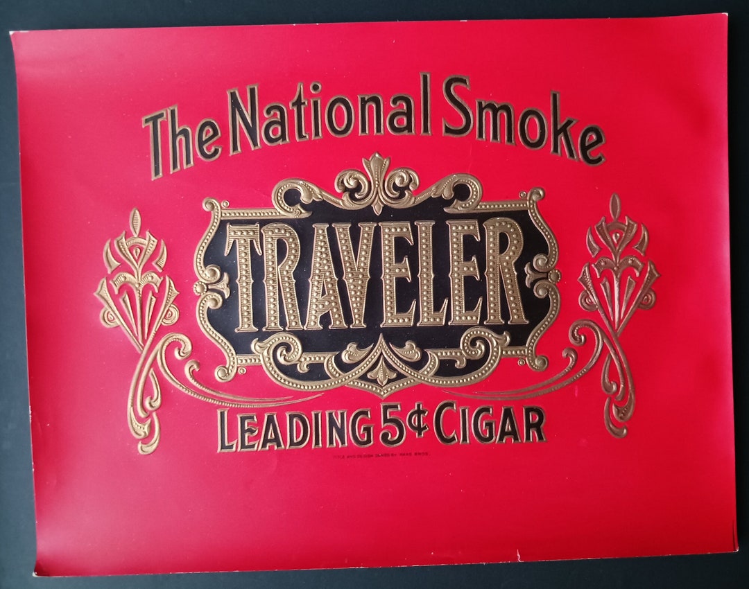 The National Smoke TRAVELER – Cigar Box Label – Strange Familiars ...