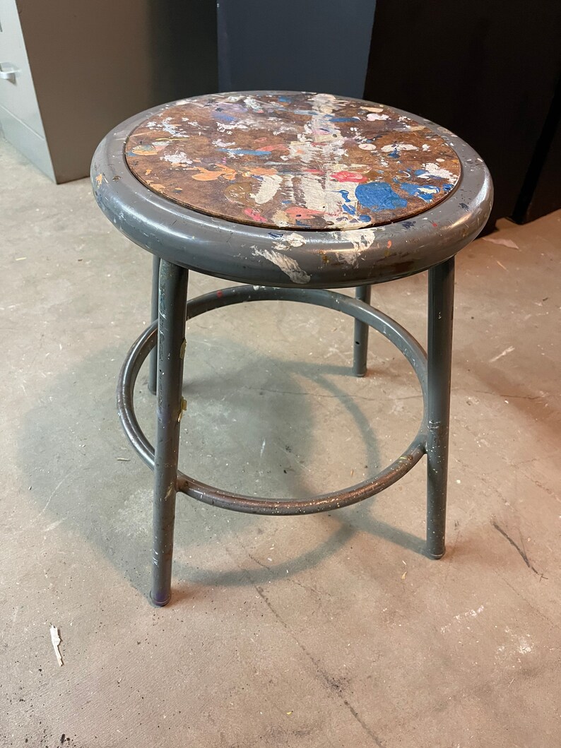 Vintage Metal Stools. Used in Art School for Decades. They Are All 18 ...