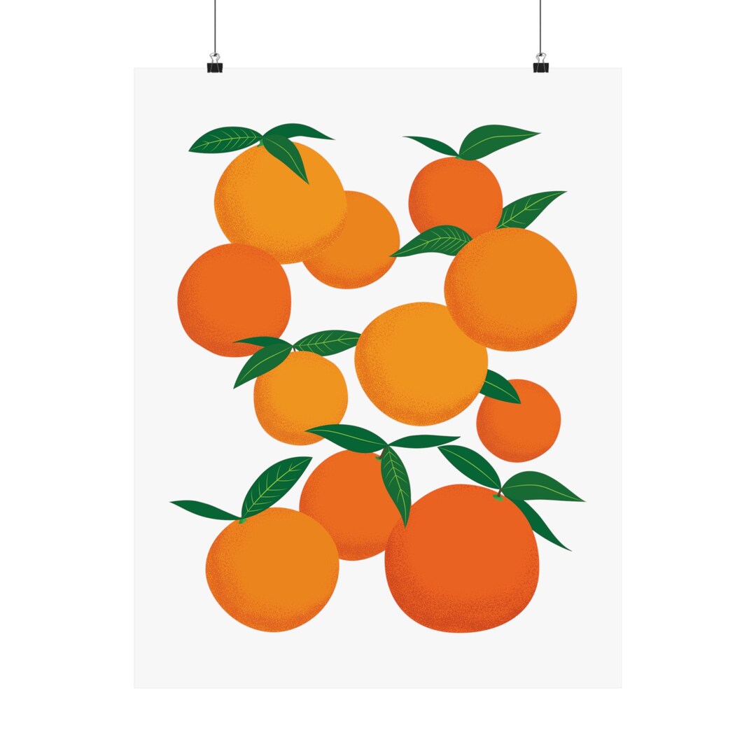 Summer Oranges Poster - Etsy