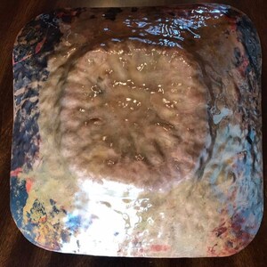Copper Bowl - 12 Inch Decorative Hand Hammered Copper Bowl With a ...