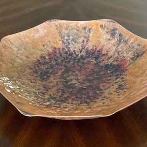 Copper Bowl 12 Inch Decorative Hand Hammered Copper Bowl With a Patina ...