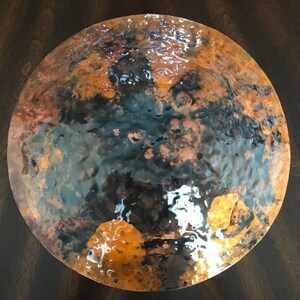 Copper Bowl - 12 Inch Decorative Hand Hammered Copper Bowl With a ...