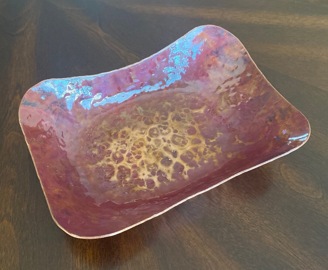 Copper Bowl - Small Decorative Hand Hammered Copper Bowl With a Patina ...