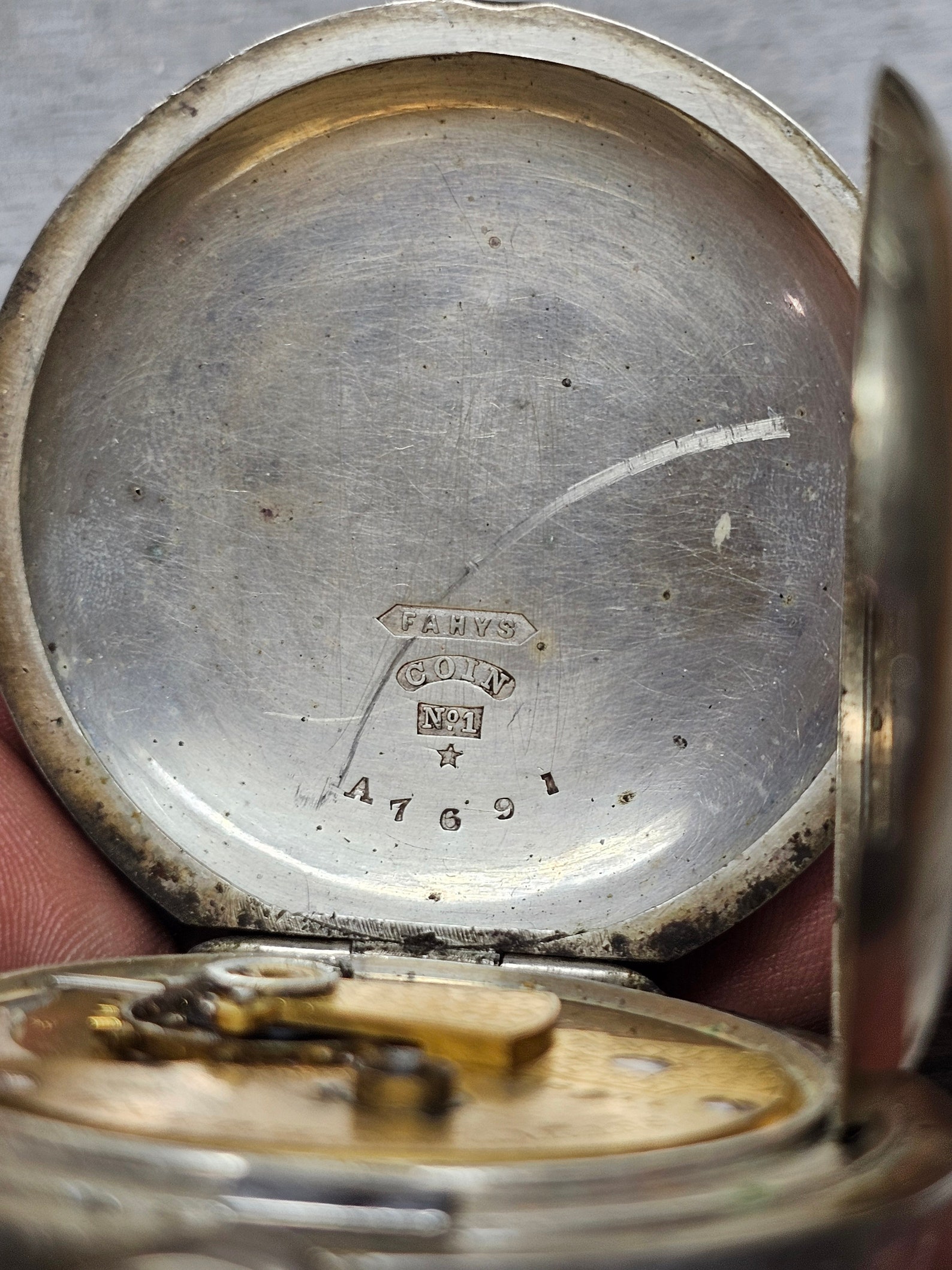 Fahys Coin Silver No 1 Pocket Watch Late 1800s - Etsy
