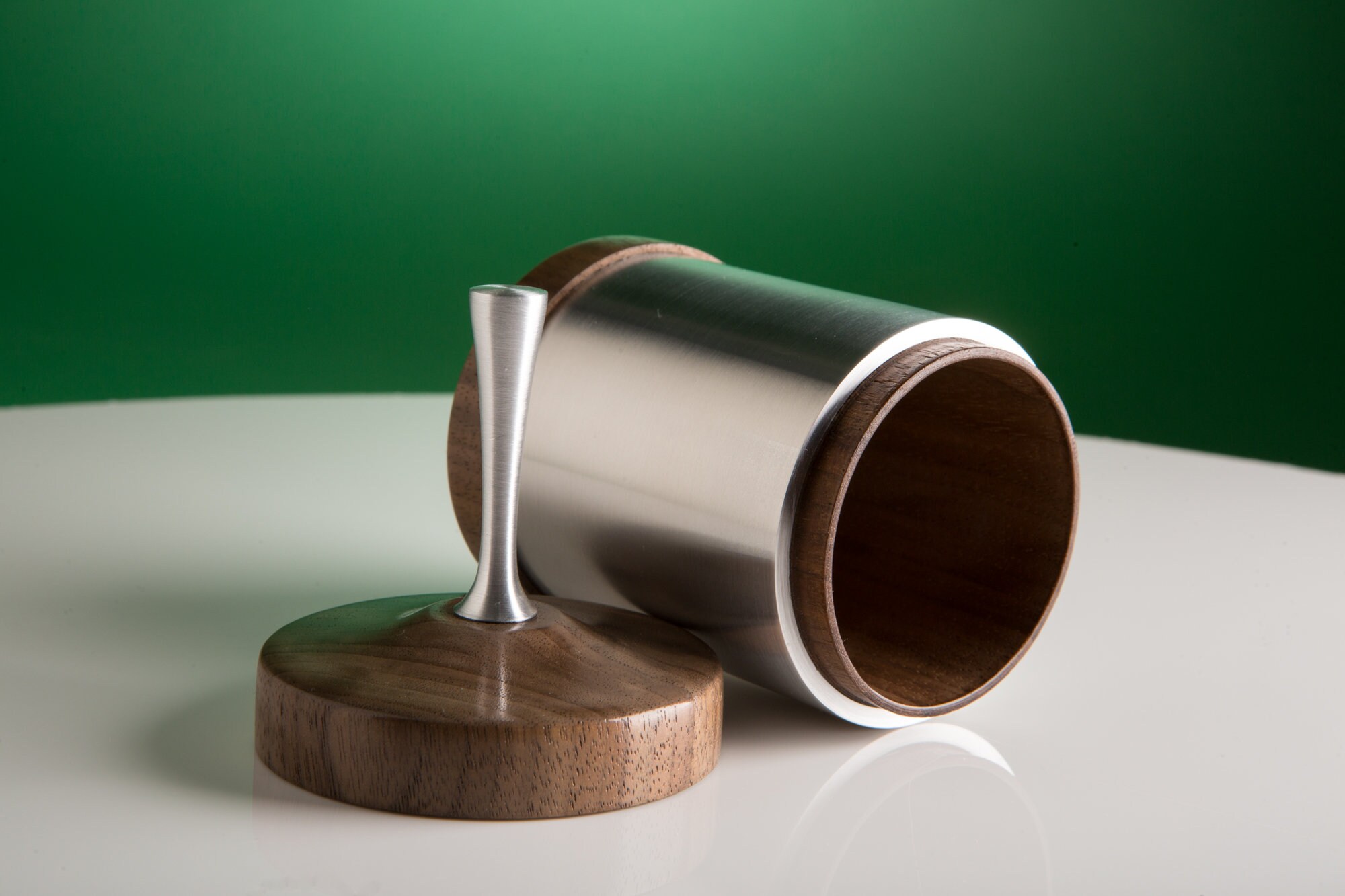 Wood & Aluminum Turned Box - Etsy