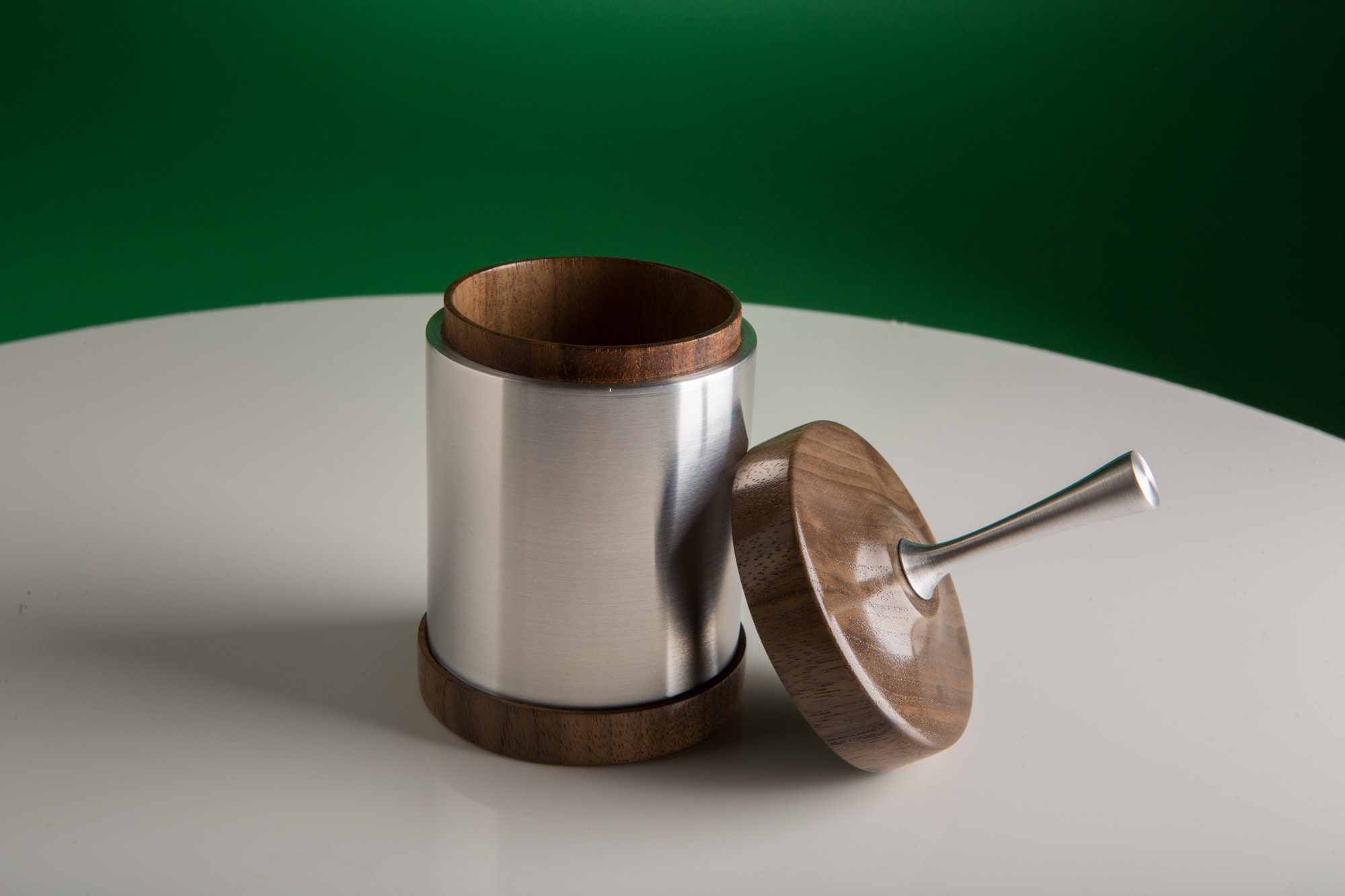 Wood & Aluminum Turned Box - Etsy