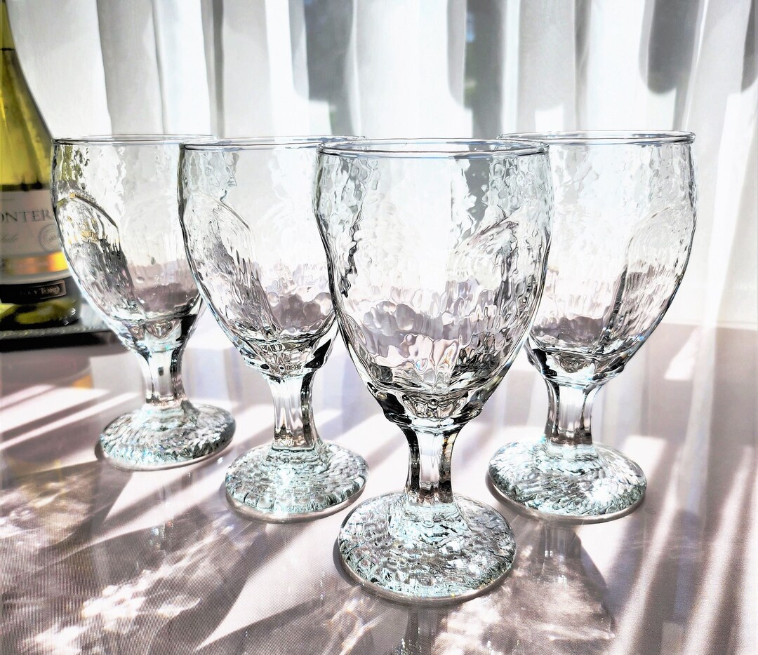 Set of 4 Vintage Libbey Chivalry Goblets-water Wine or Cocktail Glasses ...