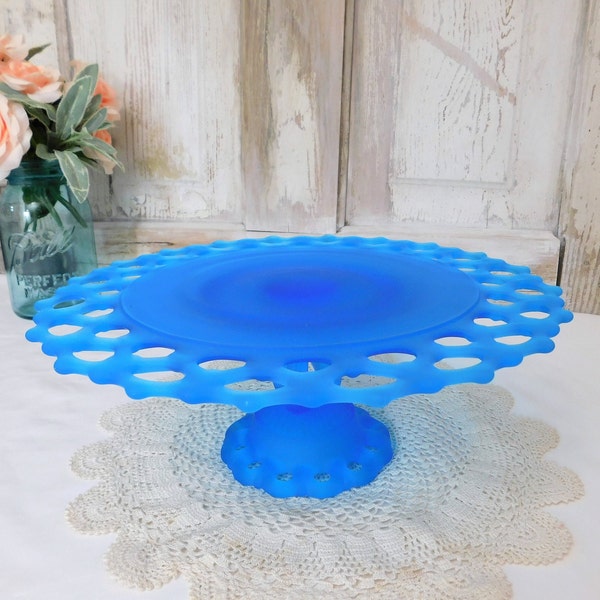 Blue Cake Stand - Etsy