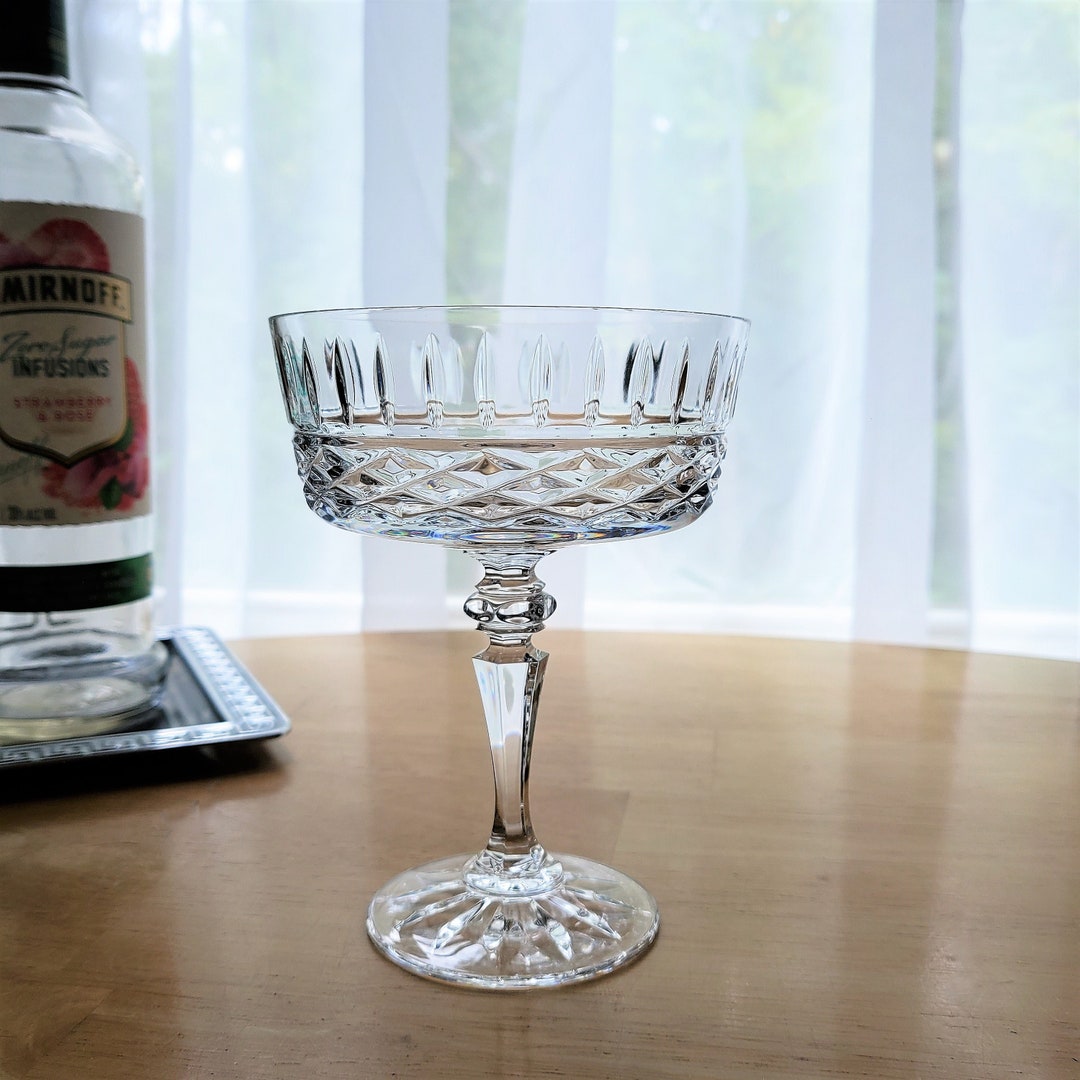 One Vintage Galway Rathmore Crystal Cocktail Coupe/champagne Glass ...