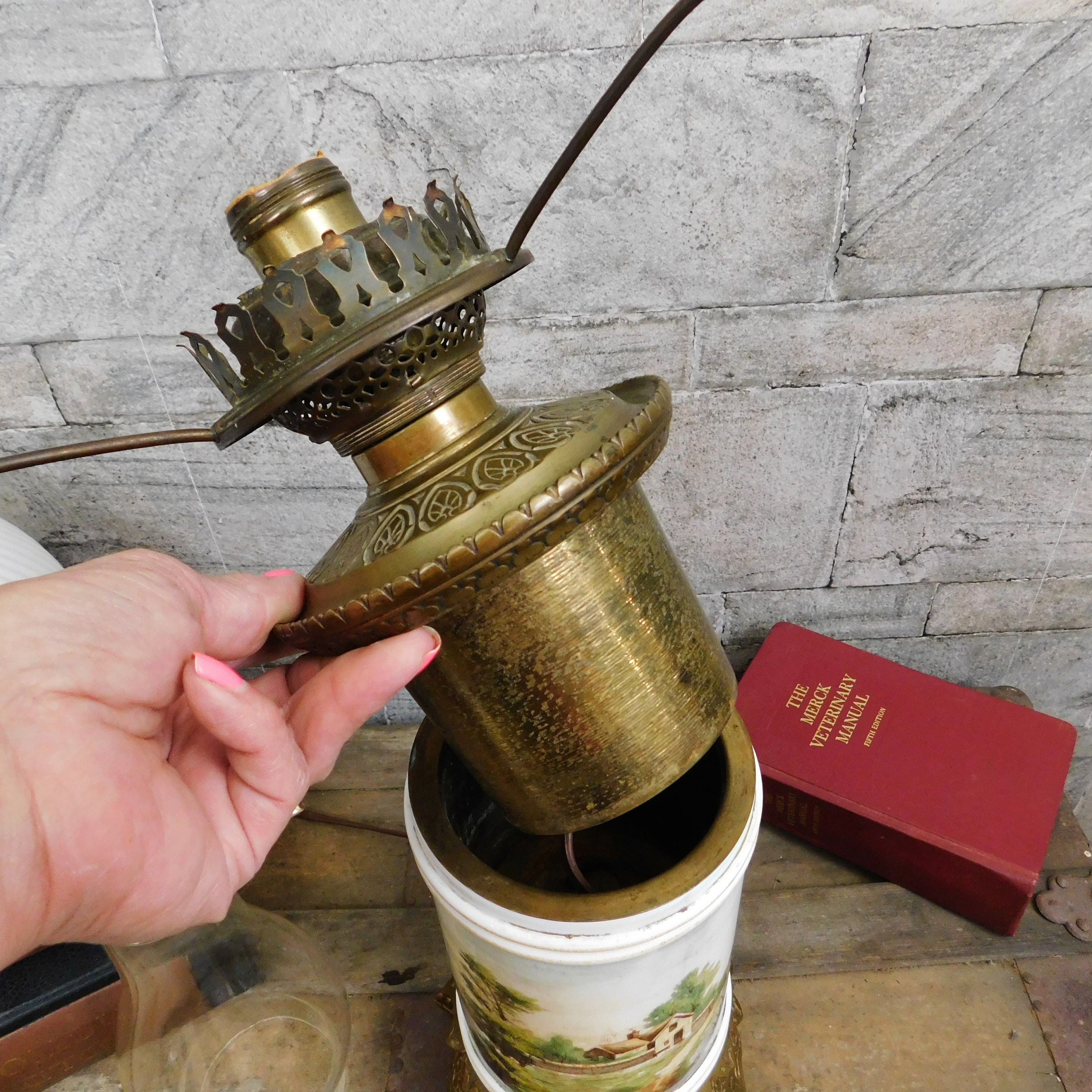 Victorian Electric Oil Lamp Reproductions