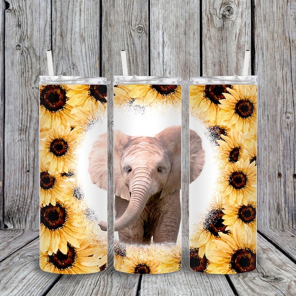 Sunflower & Elephant - Etsy